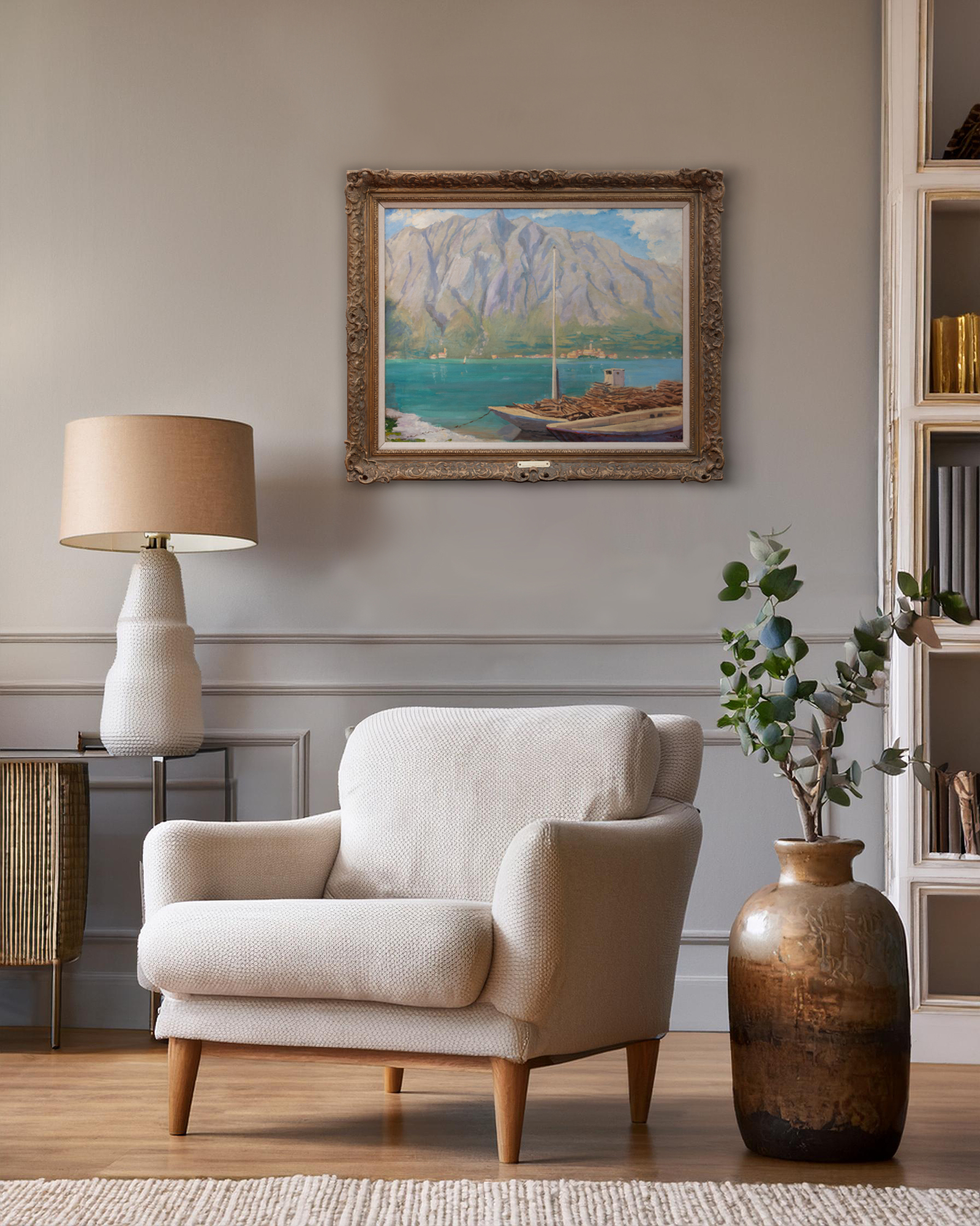 Sir Winston Churcill - By Lake Lugano | Heather James