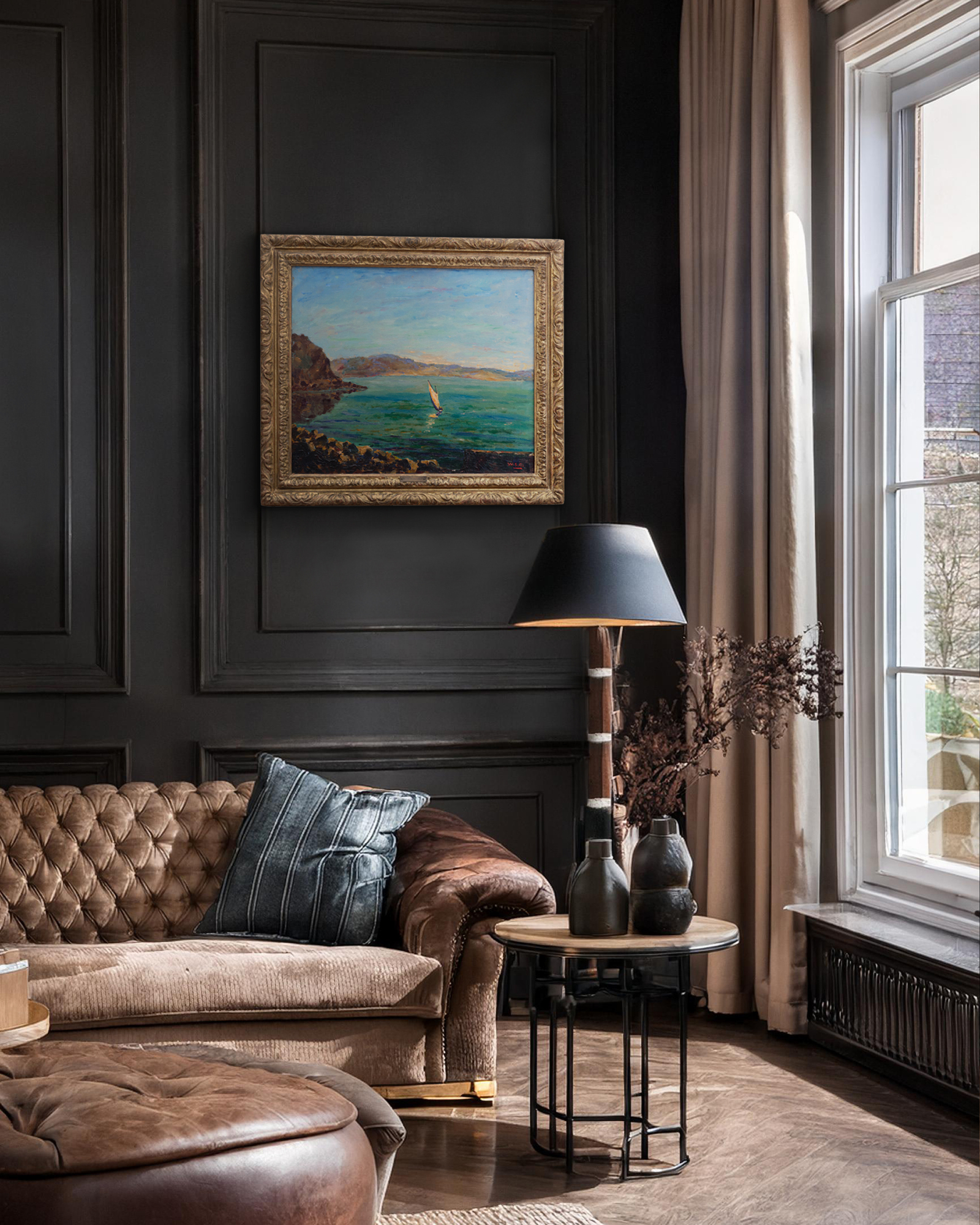 Sir Winston Churchill - On the Rance, Near St. Malo | Heather James